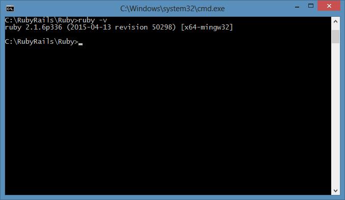 Installing Ruby on Windows Platform